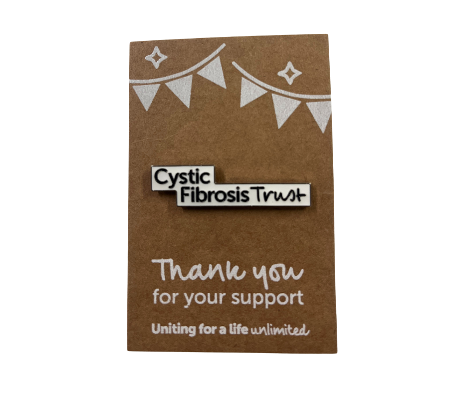 Cystic Fibrosis Trust Logo Celebration Pin Badge (manilla)