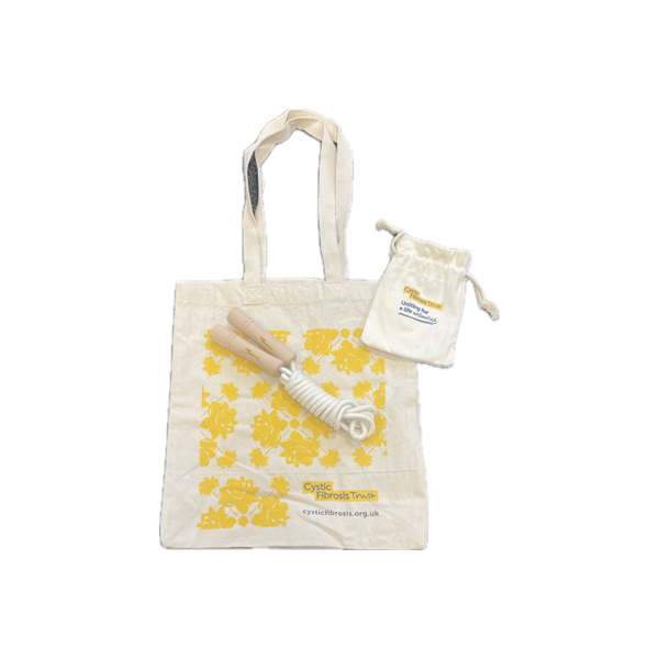 Tote bag & skipping rope – Cystic Fibrosis Trust